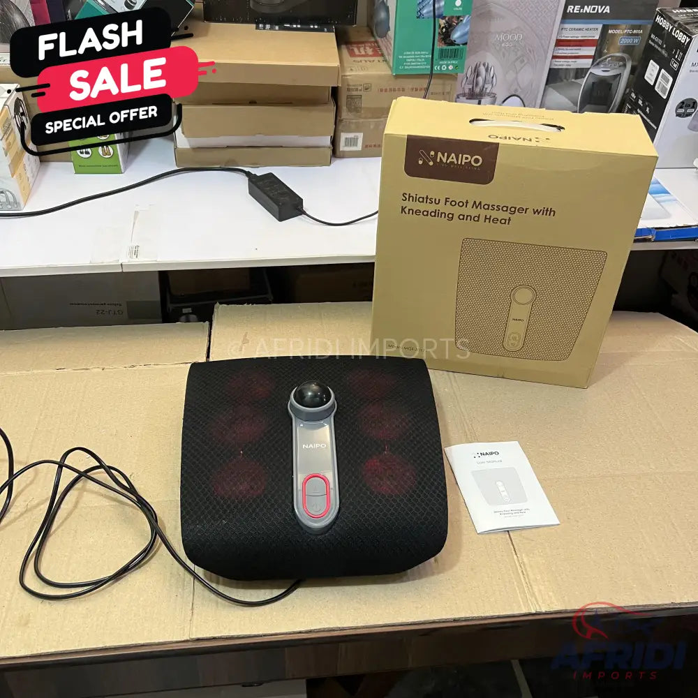 Lot Imported Naipo Foot Massager Heat Kneading Afridi Imports 2053