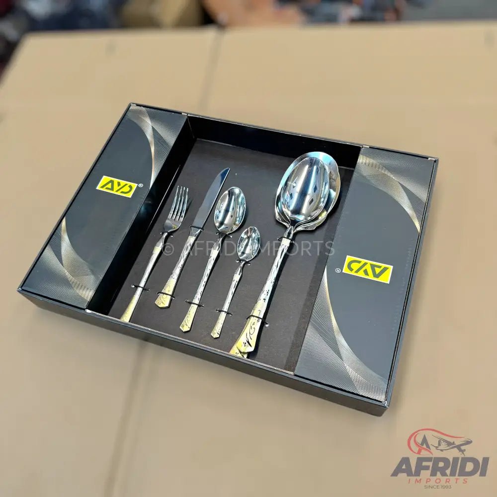 AYD 36 Piece Cutlery Set Actual Product Photos – Afridi Imports