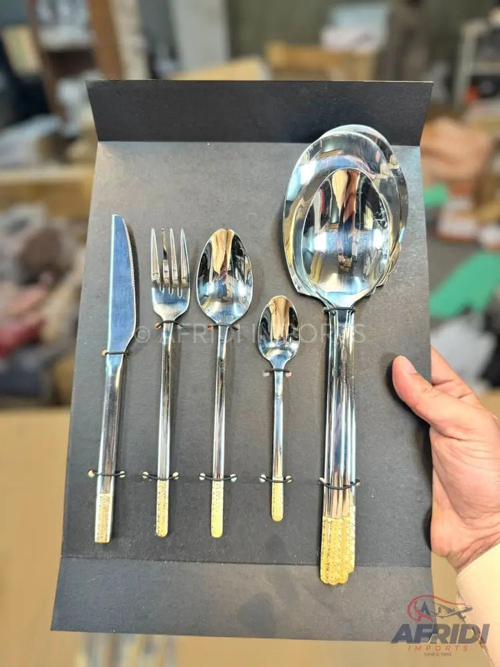 AYD 52 Piece Cutlery Set with Unedited Real Images – Afridi Imports