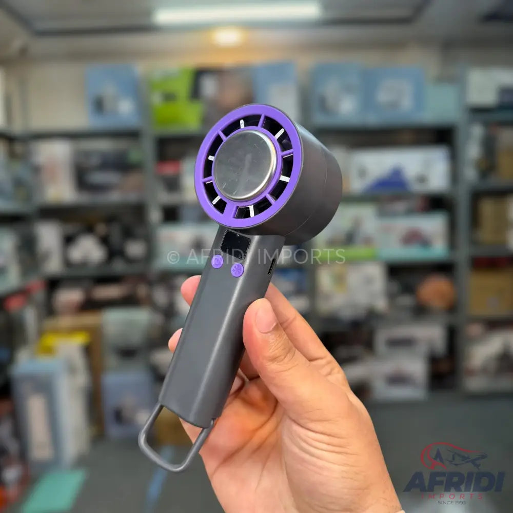 Ice Compression Handheld Fan Compact 5 Speeds – Afridi Imports