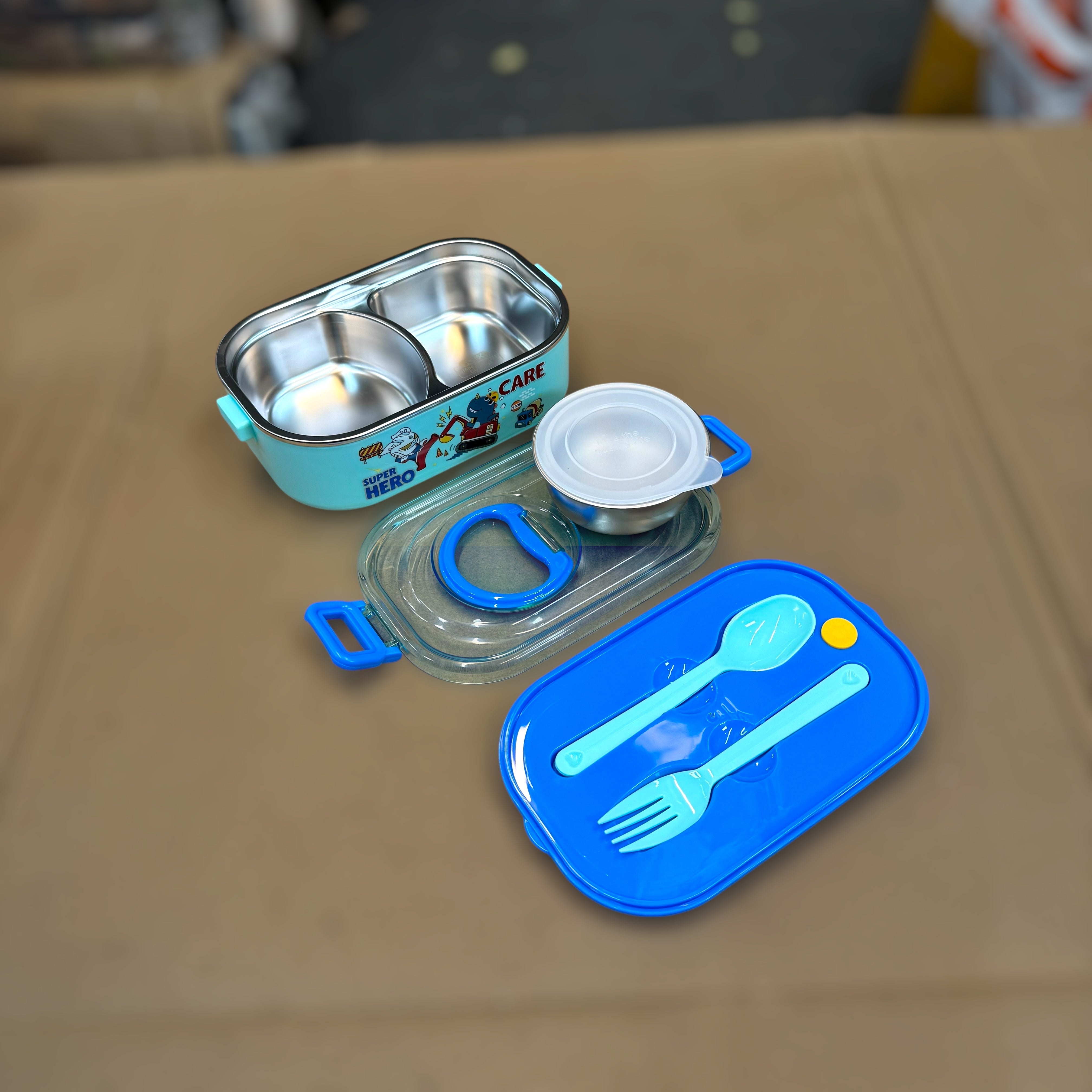 IQix Insulated Kids Lunch Box Blue Leak Proof Safe – Afridi Imports