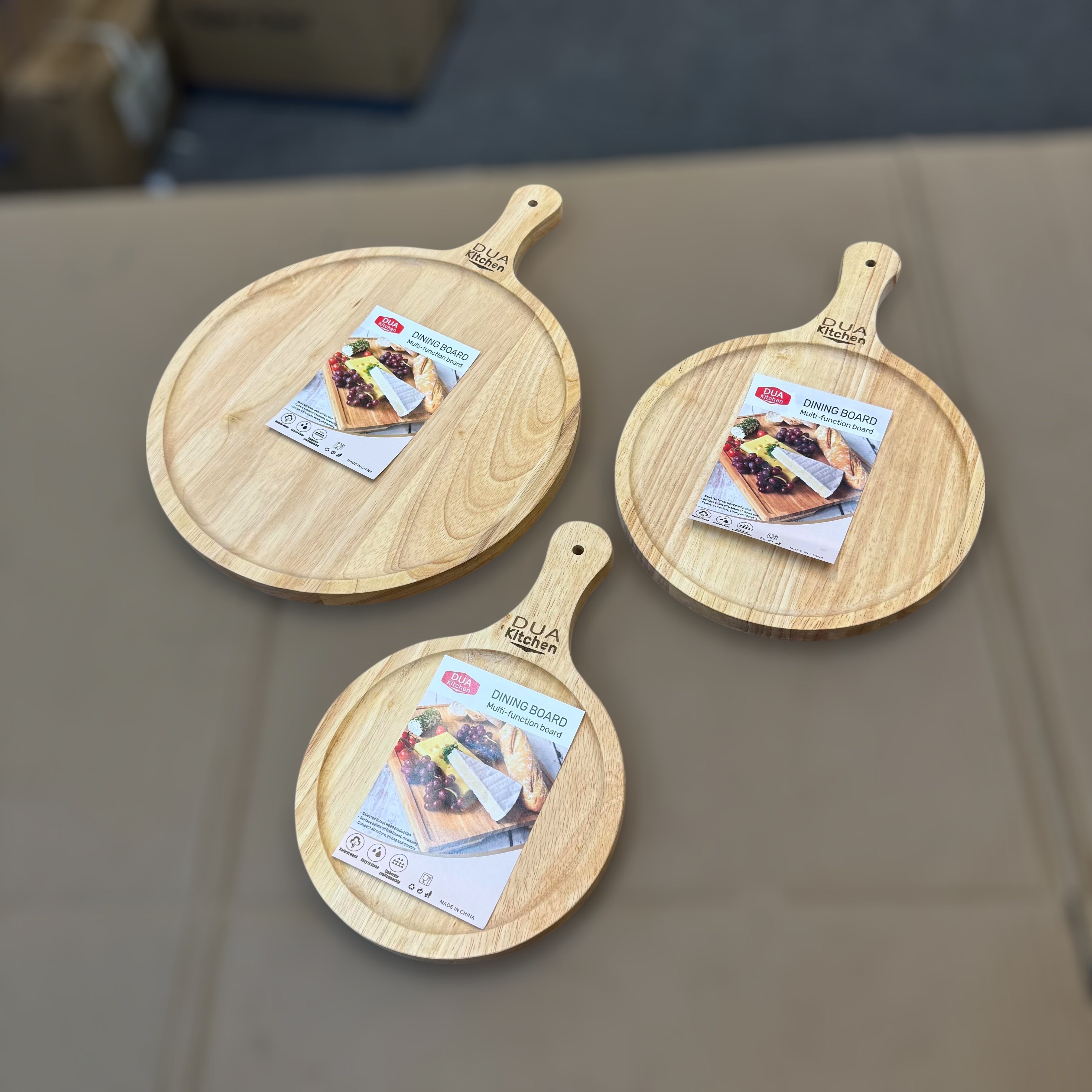 Multi Function Round Wooden Tray Premium Serving – Afridi Imports