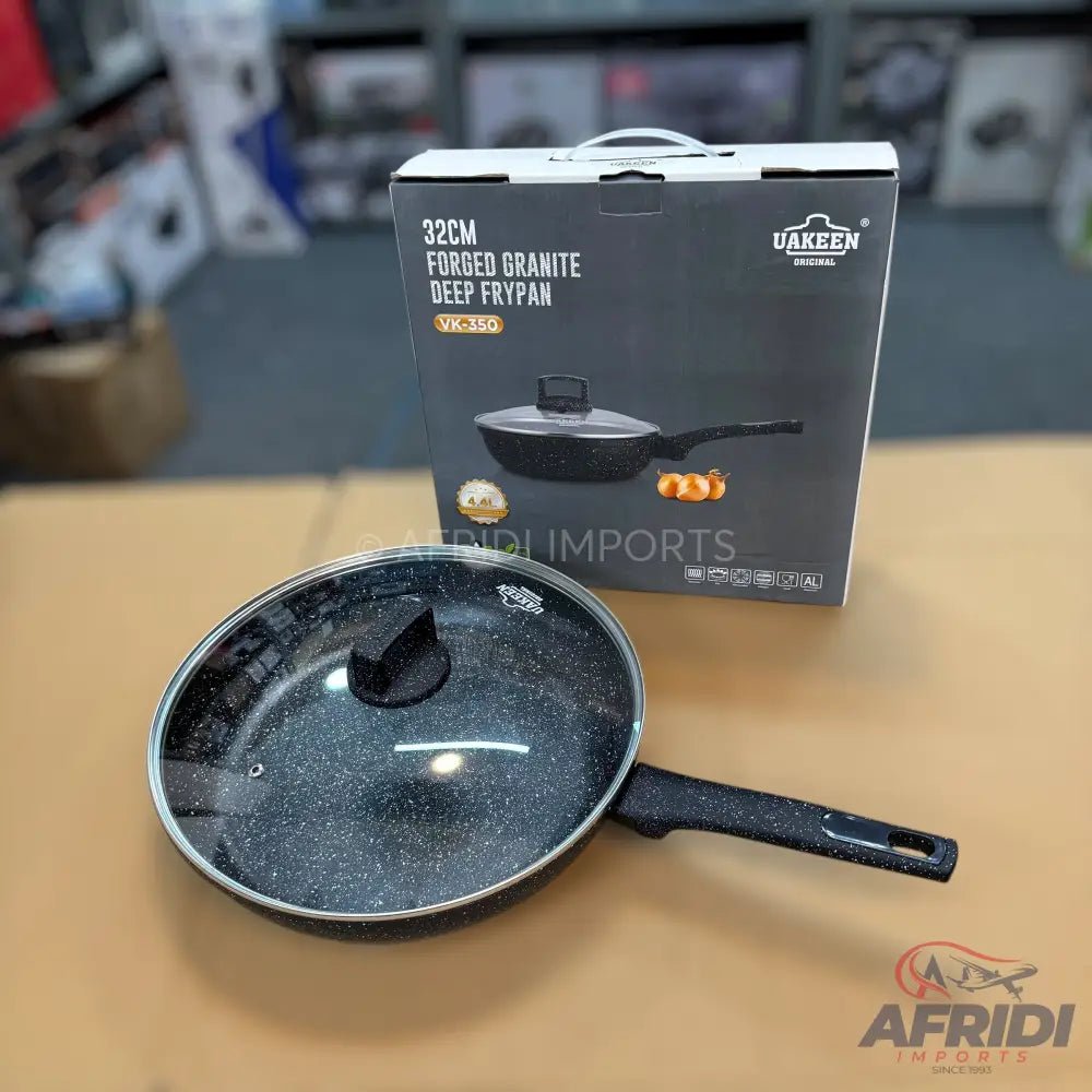 Uakeen 32cm 4.4L Forged Granite Deep FryPan Induction – Afridi Imports