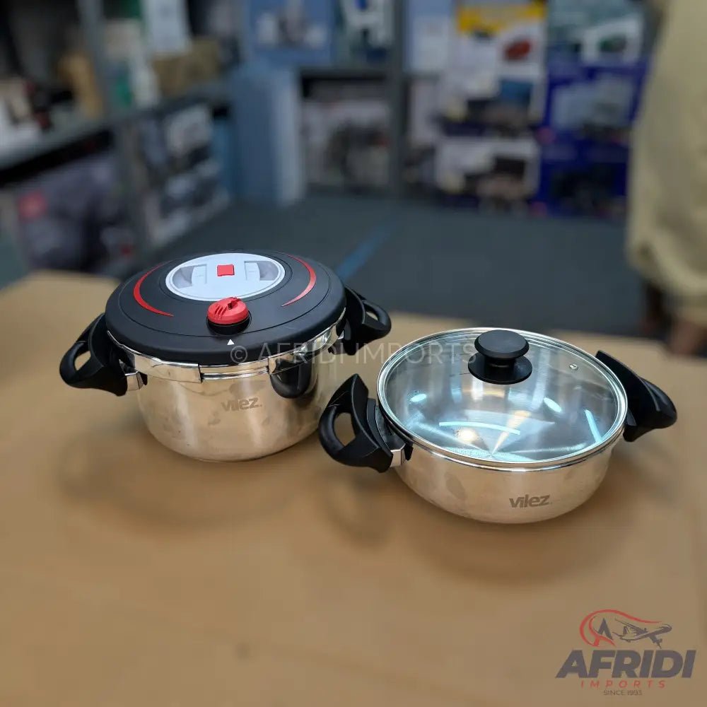 Vilez 24cm 4+6L Stainless Steel Pressure Cooker – Afridi Imports