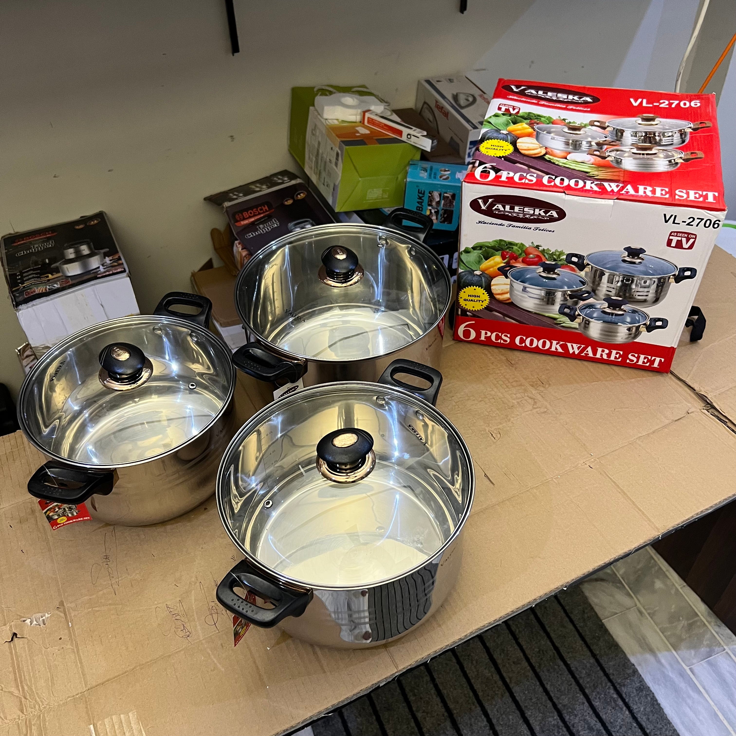 Lot Imported Valeska 6 Piece Cookware set – Afridi Imports